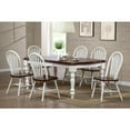 Andrew Arrowback Windsor Dining Chair Antique White/Chestnut Brown Wood ...