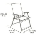 Mainstays Greyson Steel Outdoor Folding Chairs, Set of 2, Big Dipper ...