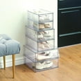 Mainstays Clear Glossy Plastic Pull-Out Closet Drawer Large Size, Adult ...