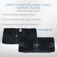 Core Products Corfit Industrial Back Support Brace, Black - XLarge ...