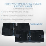 Core Products Corfit Industrial Back Support Brace, Black - XLarge ...