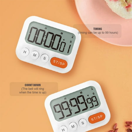LCD Cooking Timer Living Room Digital Countdown Timers Gym Office Alarm ...