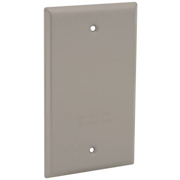 Bell Outdoor 5186-5 Gray Single Outlet Weatherproof Rectangular ...