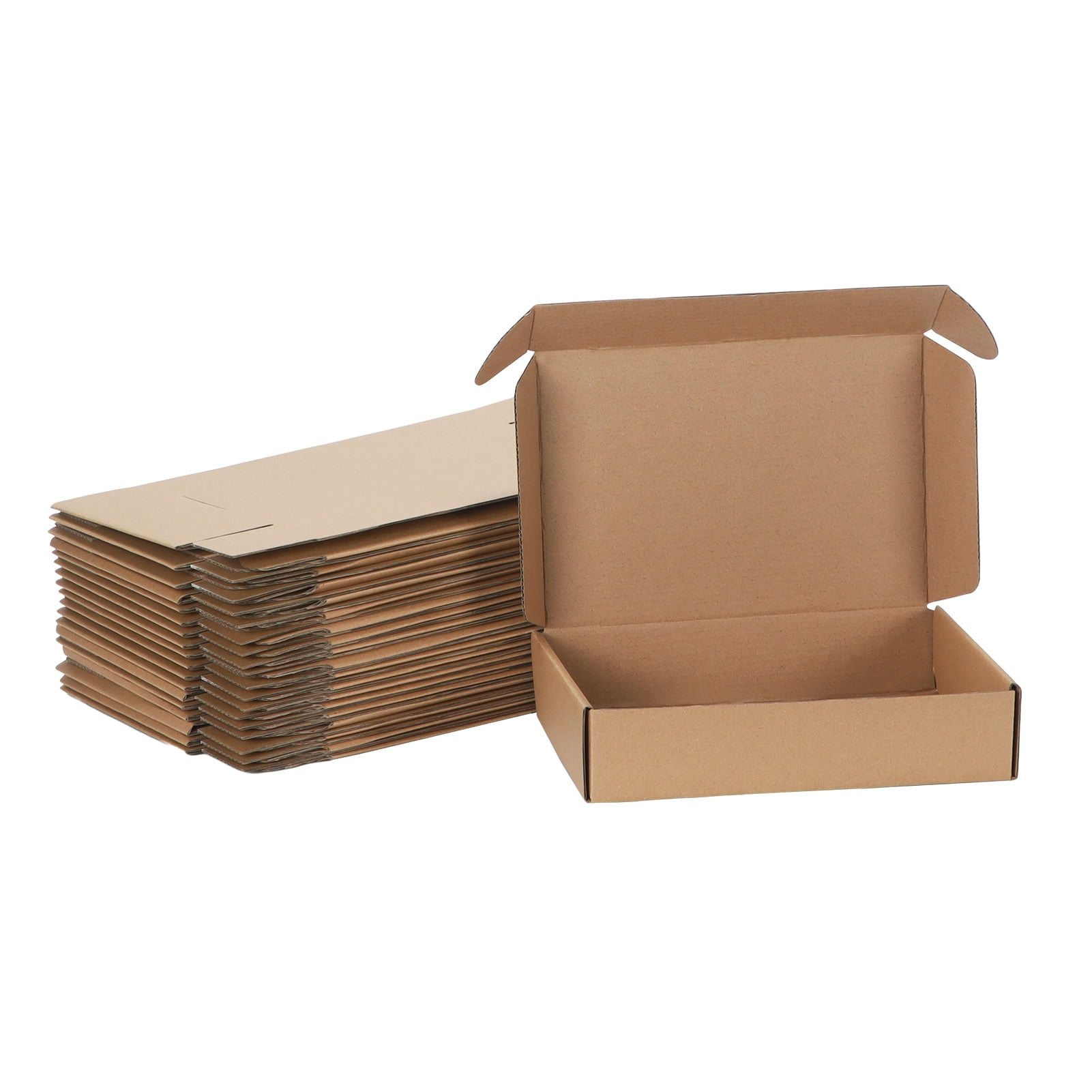 9"x6"x2" Brown Shipping Boxes Set of 20, Small Corrugated Cardboard ...