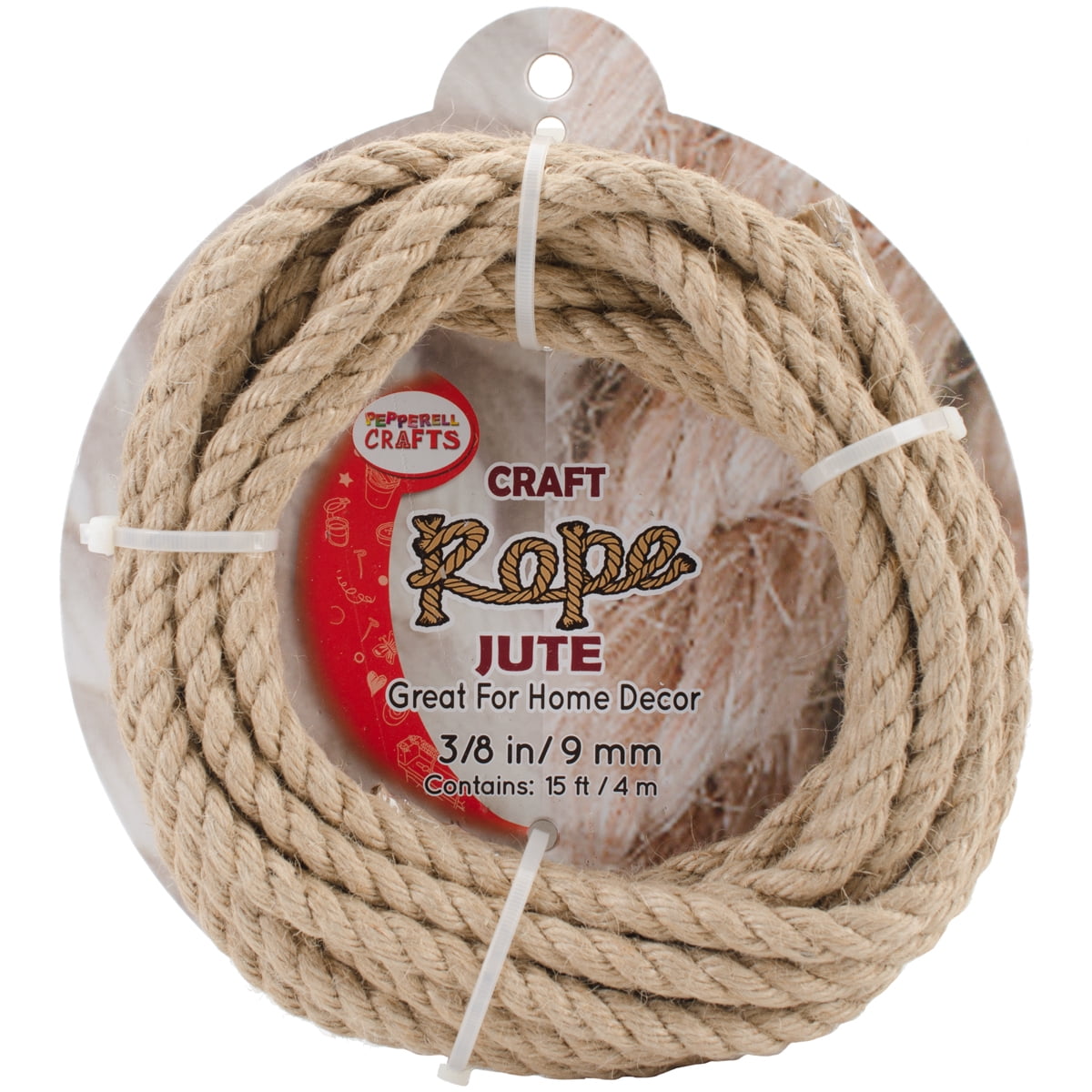 Jute Craft Rope .375X15'-Natural | Walmart Canada