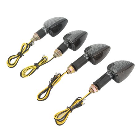 Motorcycle Turn Signal Light, Weatherproof 4PCS Universal Motorcycle ...