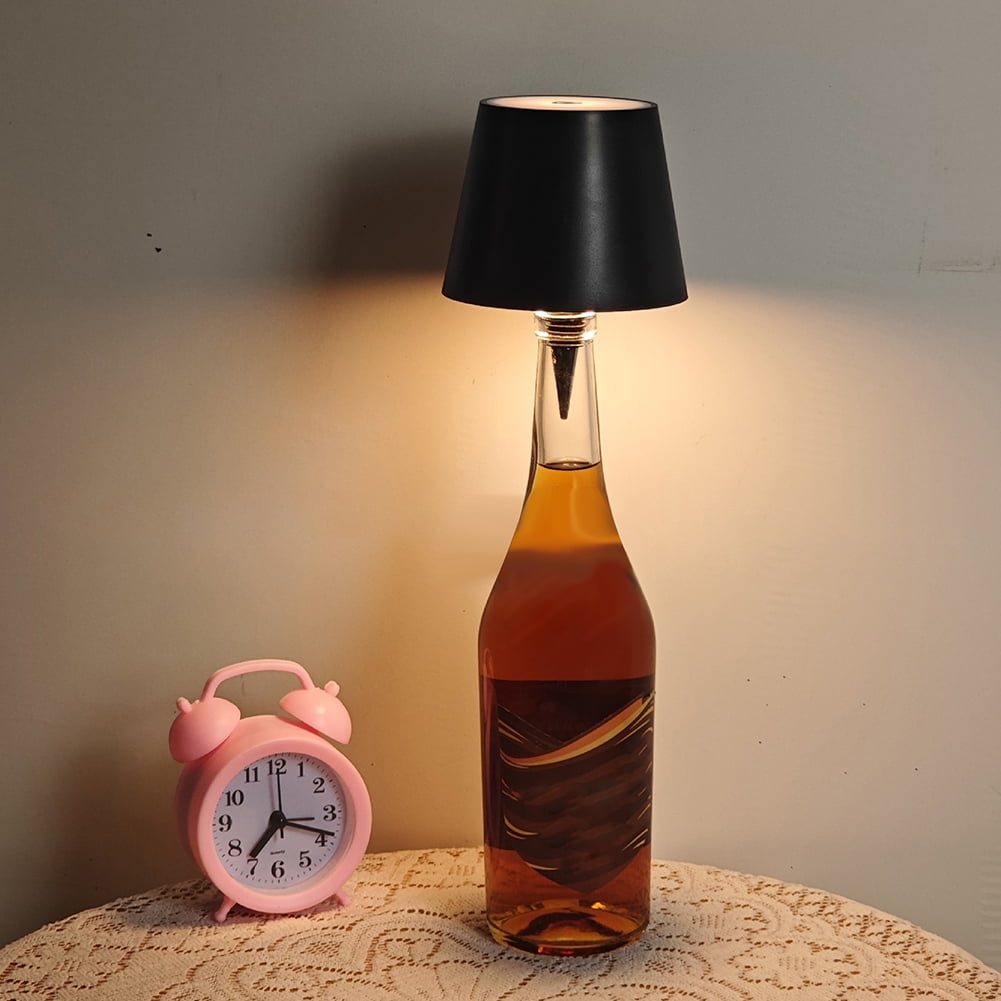 Lámpara de botella de vino RGB/3 colores luz creativa botella luz para ...