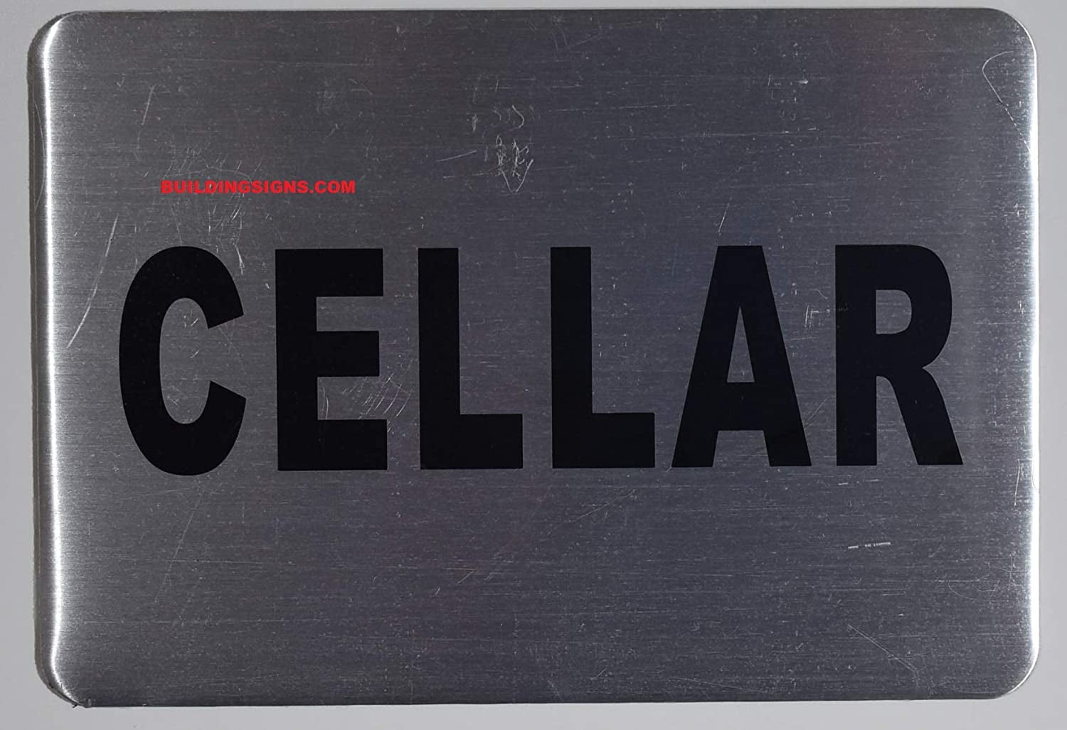 Cellar Floor Sign (Silver, Aluminium, 4X5.75)(ref-2022-4) - Walmart.com
