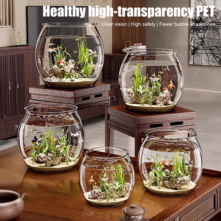 Planter Fish Bowl Aquarium Water Culture Glass Vase Transparent Large