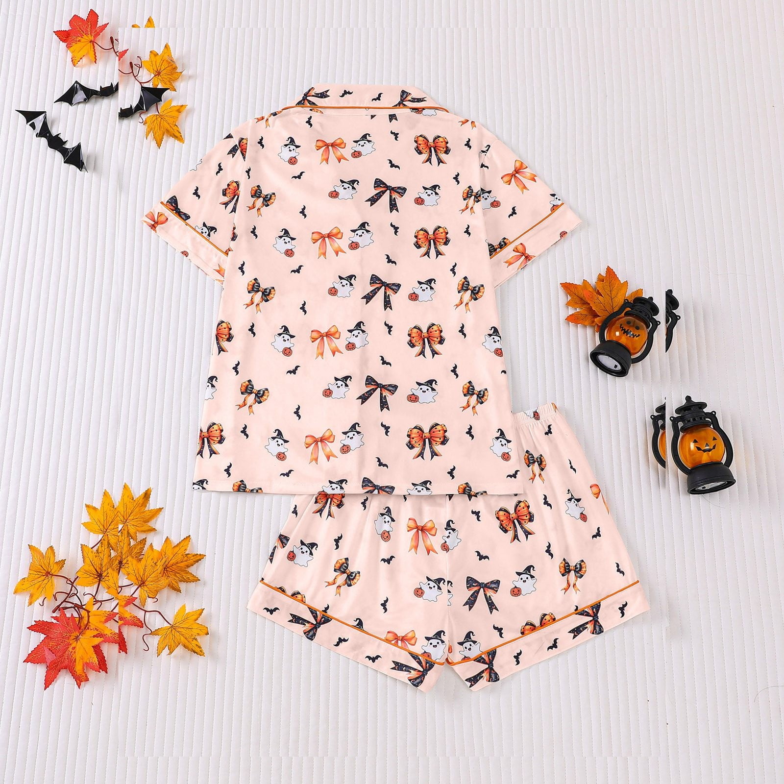 Click here for Wanpidan Womens Pajama Sets - Halloween Printed Lo... prices