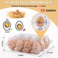 200PCS Clear Plastic Egg Cartons 6 Count,Half Dozen Egg Cartons Cheap ...