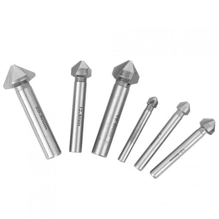 3-edged Cutter Bit, 6pcs Chamfer Cutter, For Shoe Molding Truncking ...