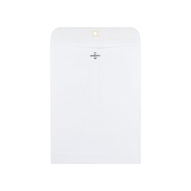 Staples Wove Clasp Envelopes 9" x 12" White 100/Box (570253/14210 ...