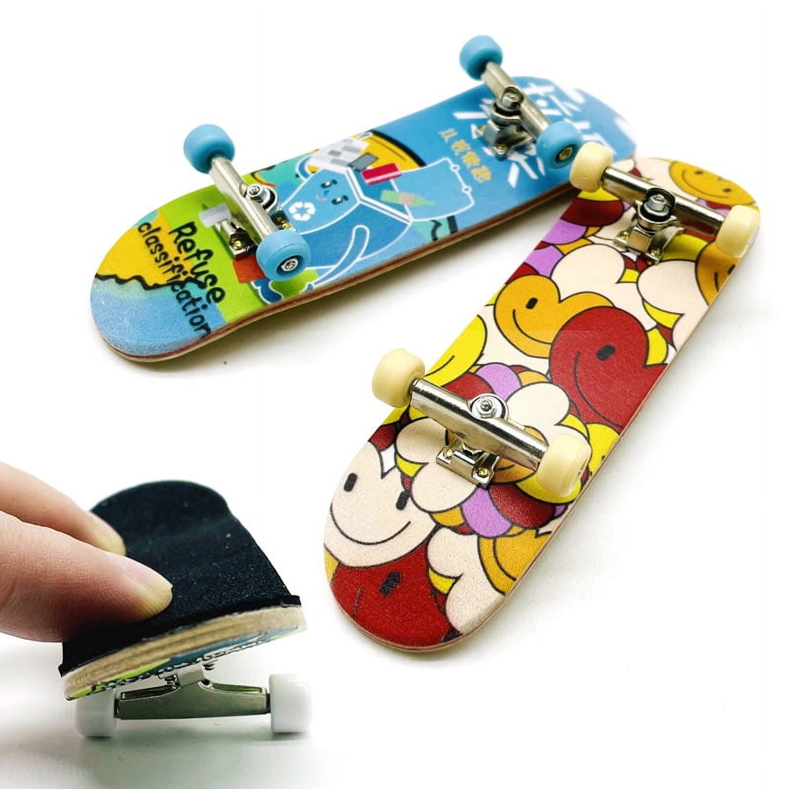 Patineta de dedo de arce con doble balancín, mini patineta creativa con ...