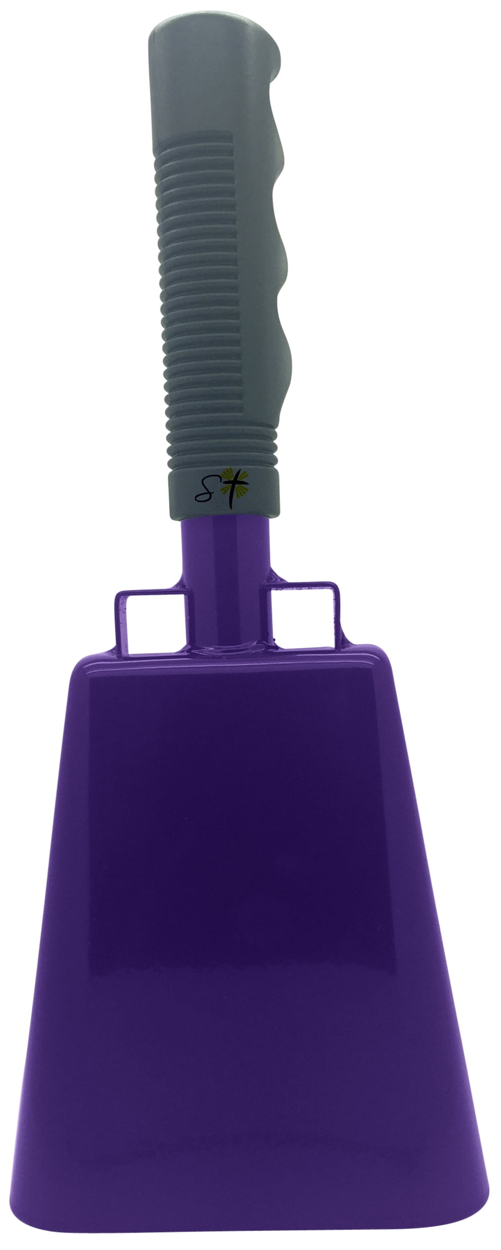 9.6 inch purple bell black handle cowbell with stick grip handle used ...