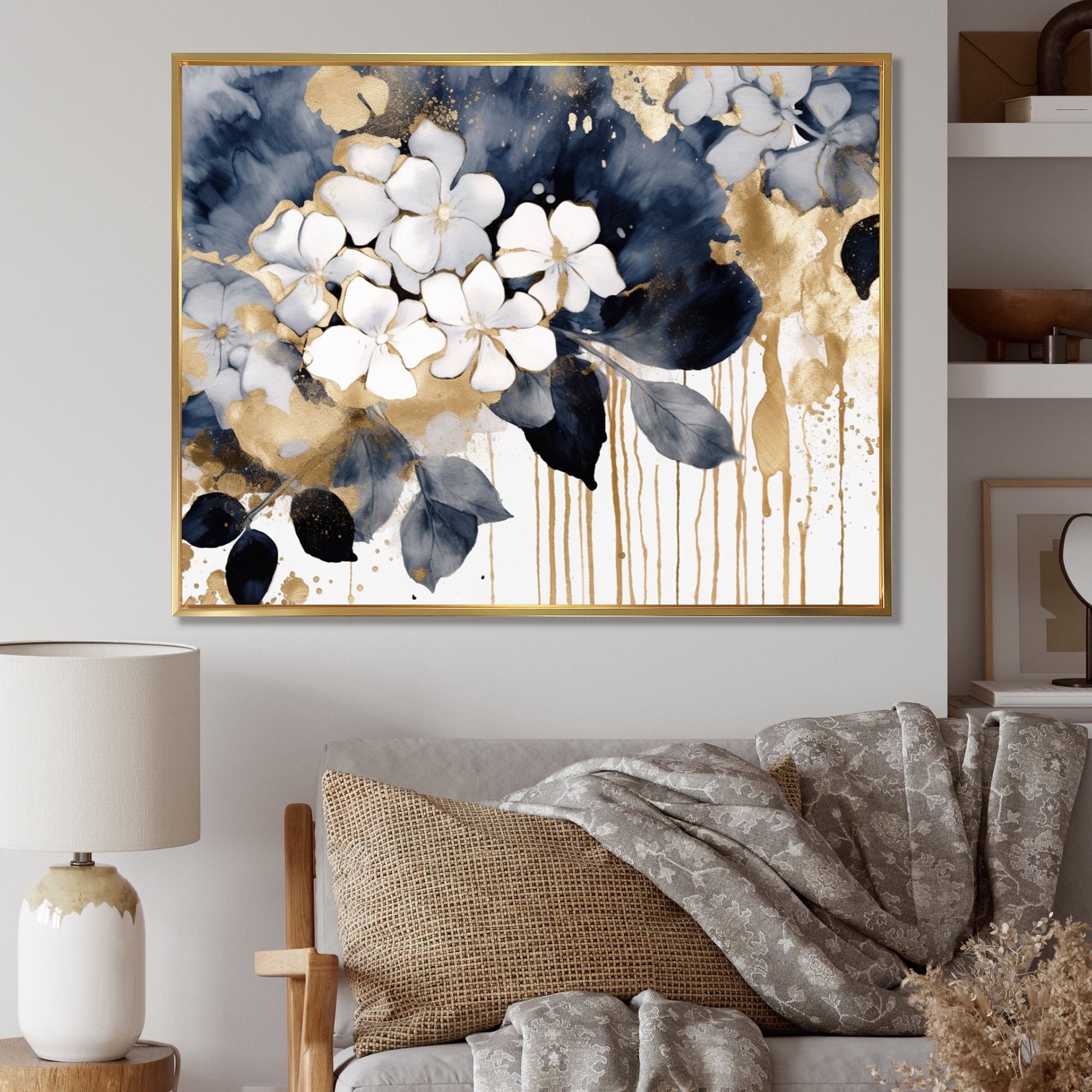 Click here for Designart Floral Framed Wall Art Decor  Floral Fra... prices