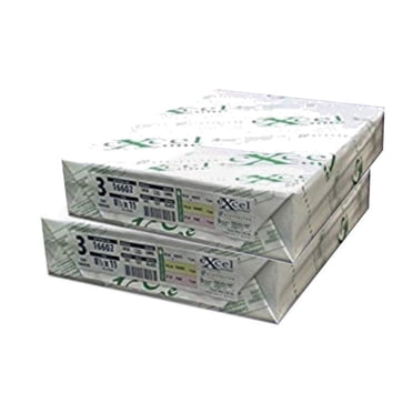Excel One Carbonless 3-Part Forward Paper (White/Canary/Pink), 8.5" x ...