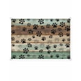 Animal Paw Print Sun Shade Sail 14'X18' Dog Claws Pattern Brown Green ...