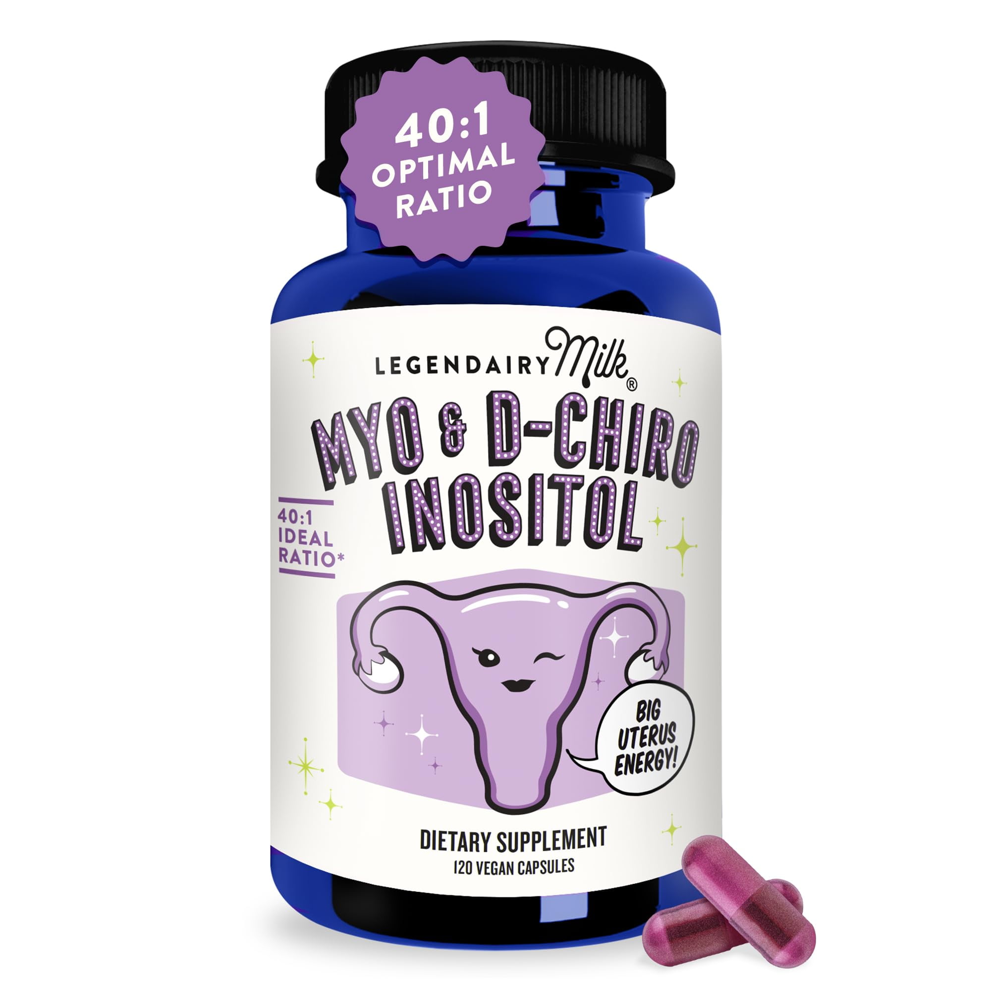 Suplemento Legendairy Milk Pure Inositol Myo & D-Chiro 30 cápsulas ...