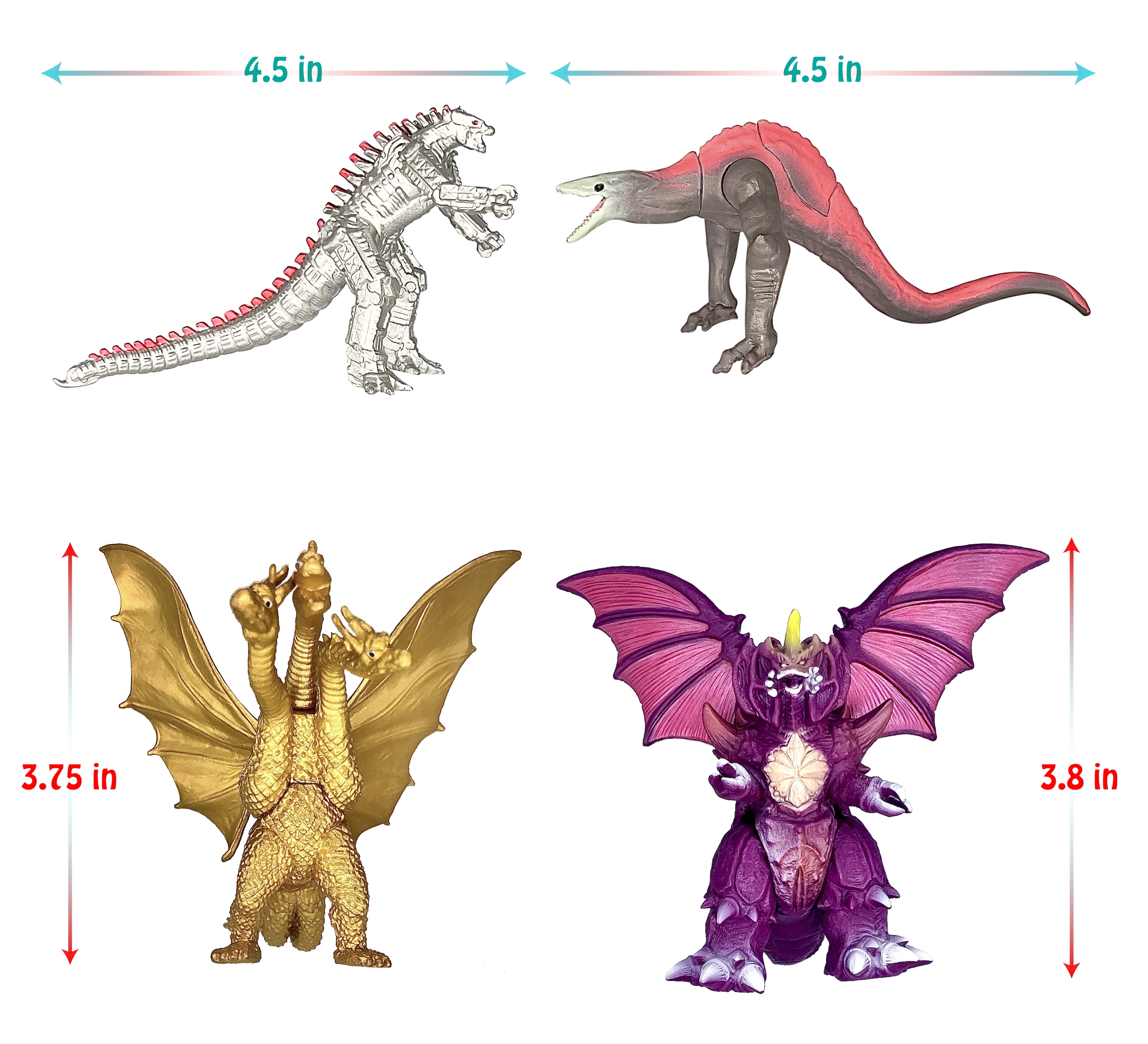 Buy TwCare Exclusive Set of 10 Godzilla vs Kong Toys Movable Joint Action Figures, King of The ...