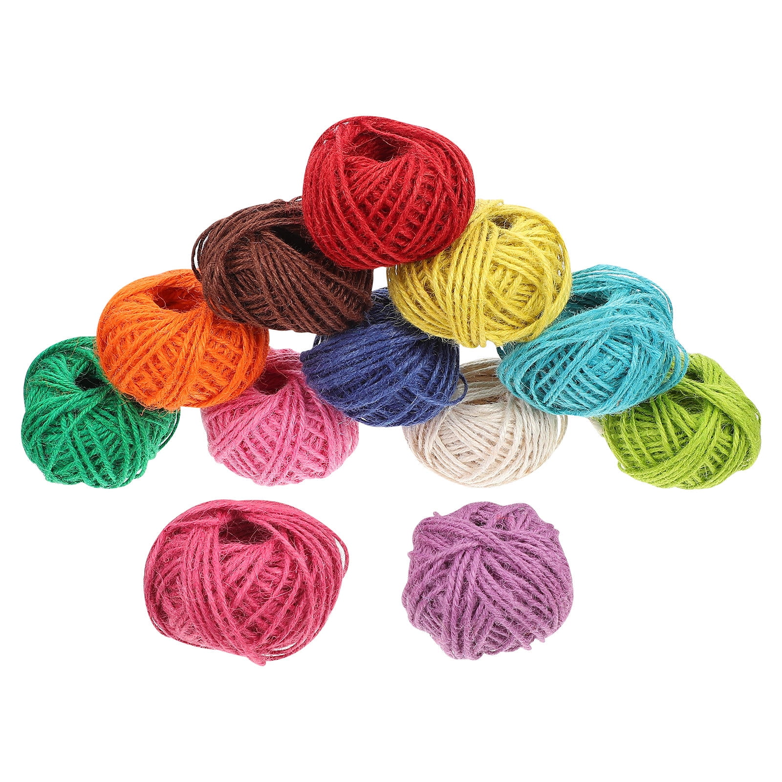 Click here for Oulii 12 Rolls Of Colorful Jute String For Crafts... prices