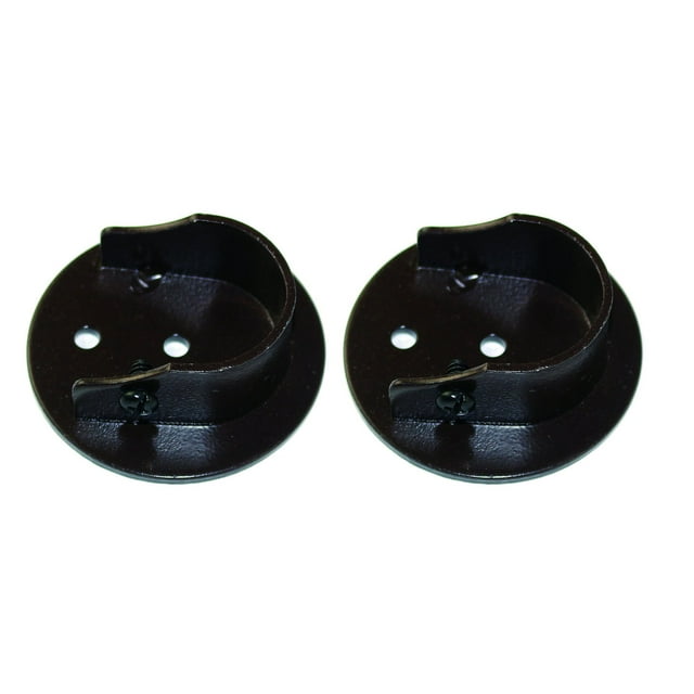 Urbanest Inside Mount Brackets for 7/8"-1" Rods, Bronze, Set of 2 ...