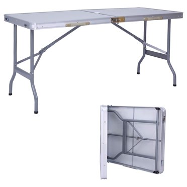Vicamelia 47" Folding Camping Wooden Table with Carry Bag, Picnic ...