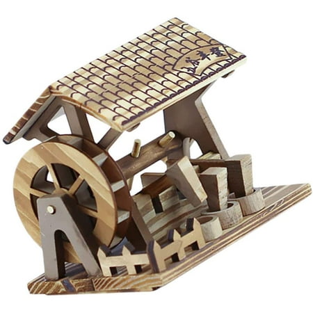 House Decoration Water Mill Xmas Village House Collectible Table ...