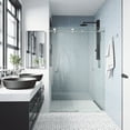 Vigo VG6021CHCL6476 Elan E-Class 76" High X 64" Wide Sliding Frameless ...