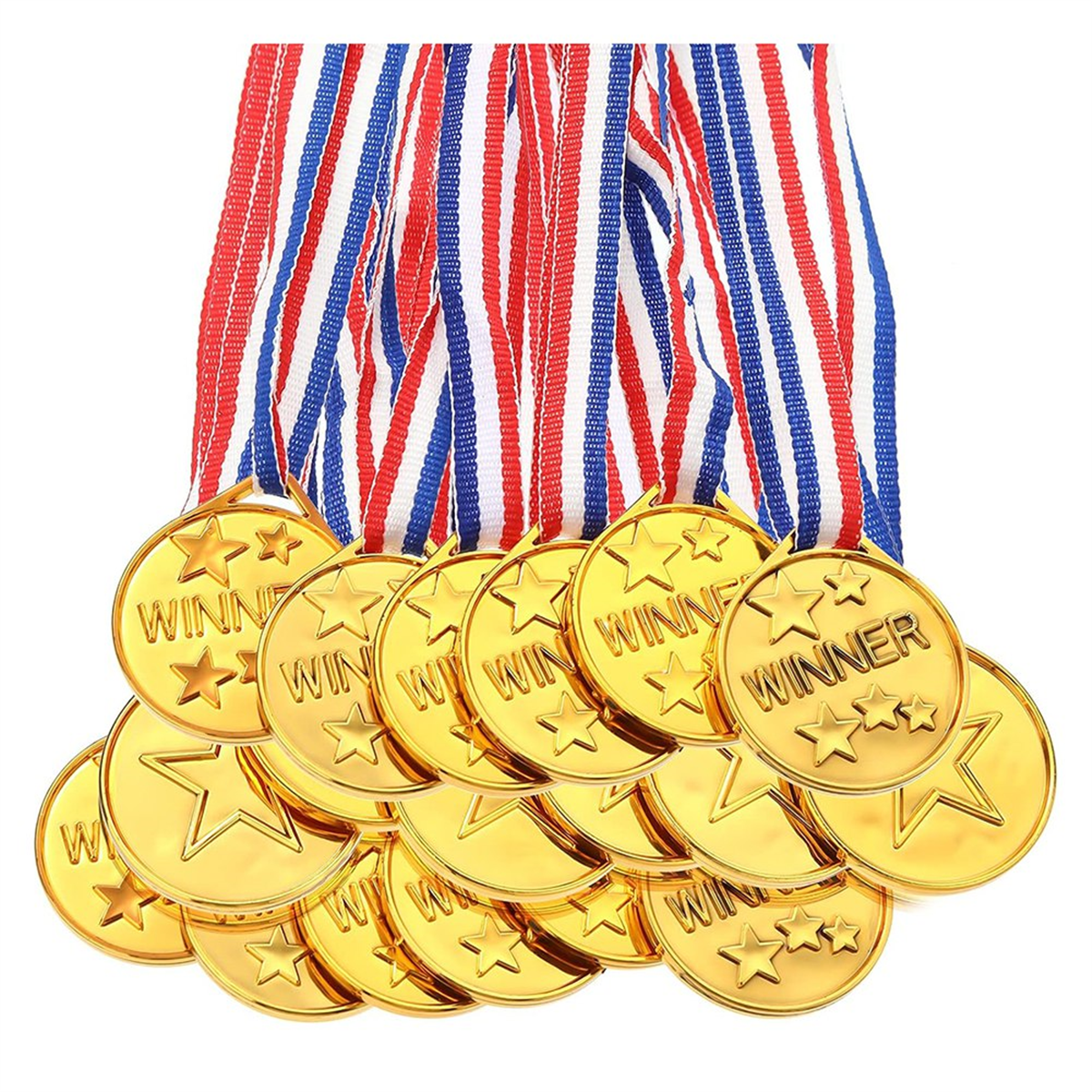 Click here for Unbranded 30 Pack Gold Plastic Winner Medals Award... prices