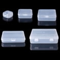 CEORPER Square Transparent Plastic Jewelry Storage Boxes Beads Crafts ...
