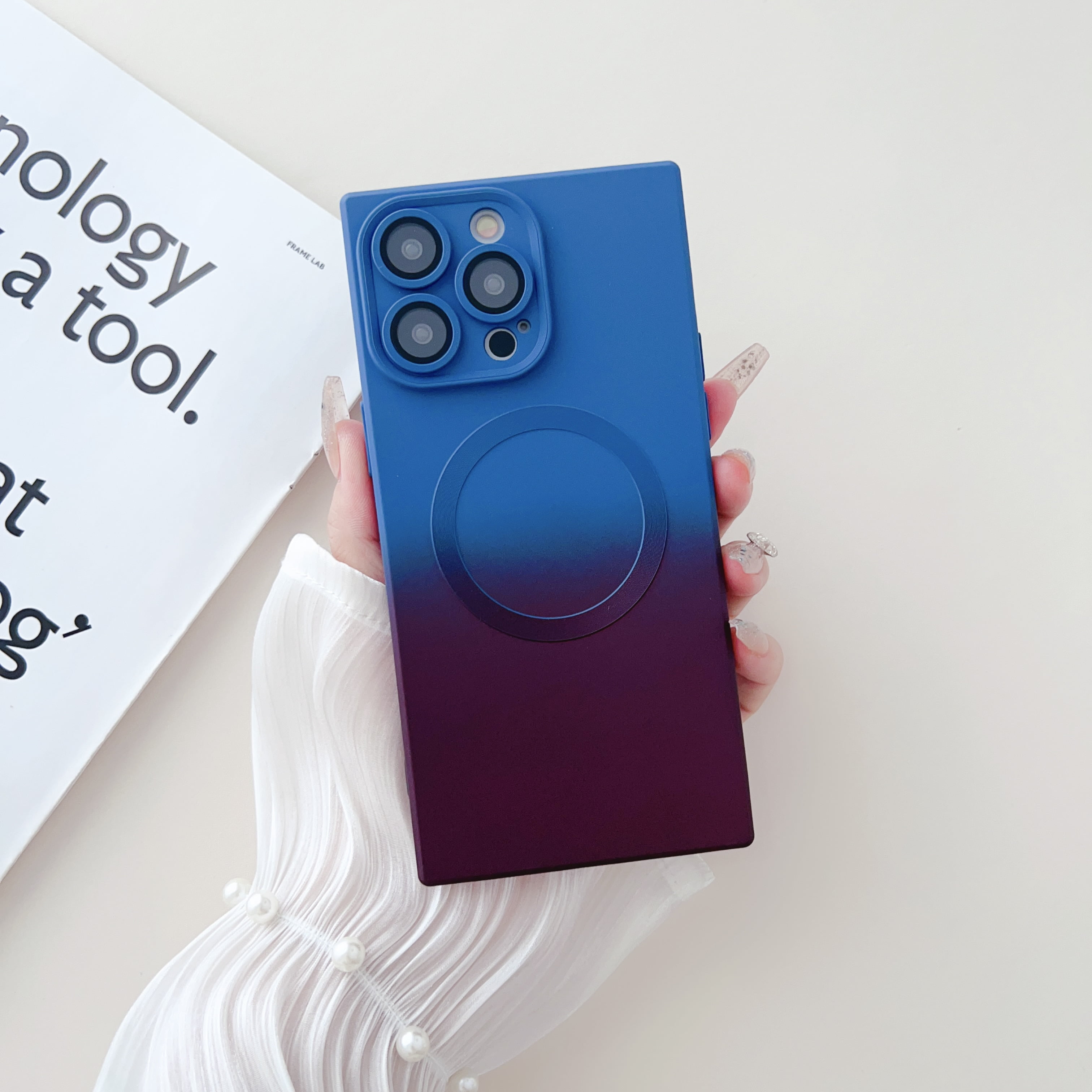 Magnetic for iPhone 13 Pro Case 6.1", [Compatible with MagSafe] Cute ...