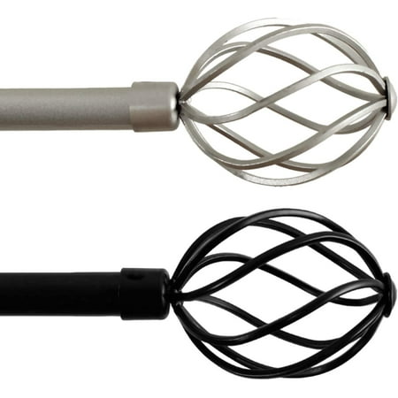 H.Versailtex Window Treatment Twisted Cage Finials, 3/4-Inch Diameter ...