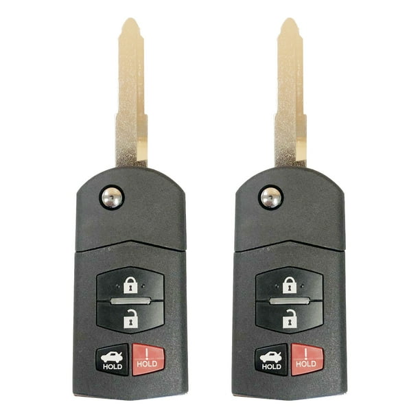 2 Car Key Fob for Mazda 3 6 MX-5 Miata Flip Keyless Remote ...