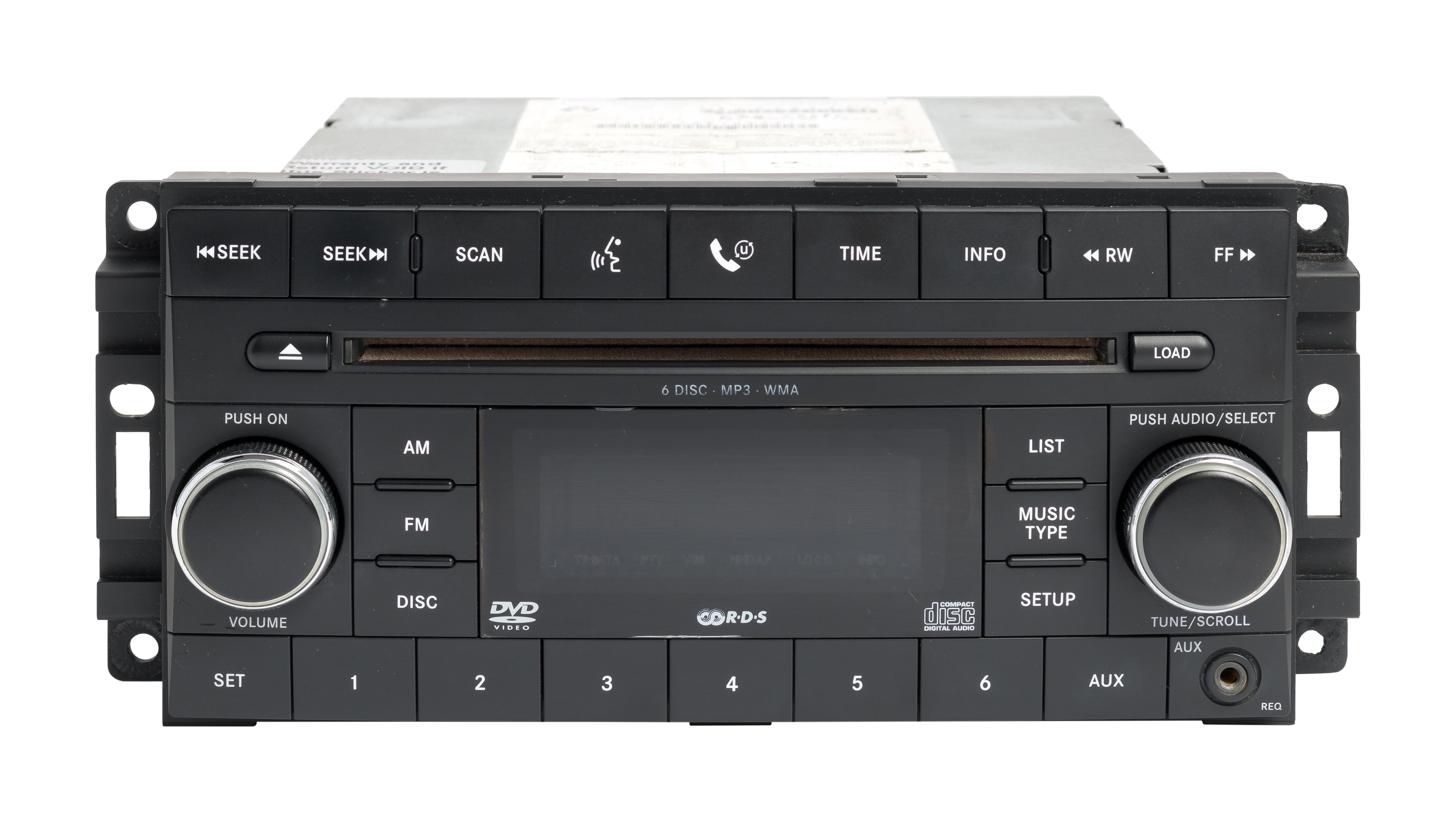 Restored 2007 Jeep Wrangler AM FM MP3 AUX Receiver With 6-Disc CD DVD ...