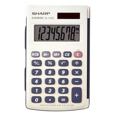 Sharp Calculators, SHRELS25BBL, EL-S25B-BL 10-Digit Handheld Math Quiz ...