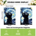 Black Cat Garden Flag, Double Sided Outdoor Decor for Front Yard Porch ...