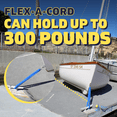 Direct 2 Boater's Flex-A-Cord - 18" Length - Blue Nylon with Stainless ...