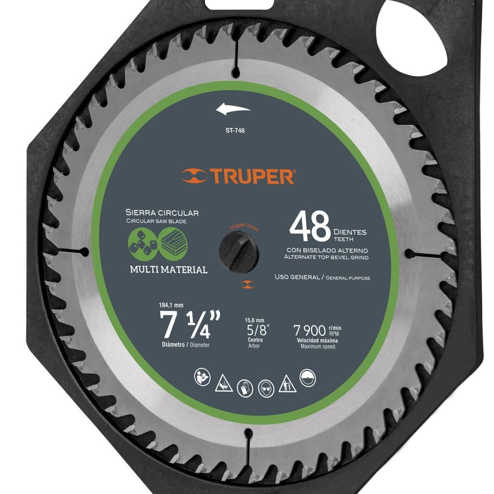 Sierra Circular Plastico Truper 18317 48 D 7-1/4'' X 5/8'' | Walmart en ...