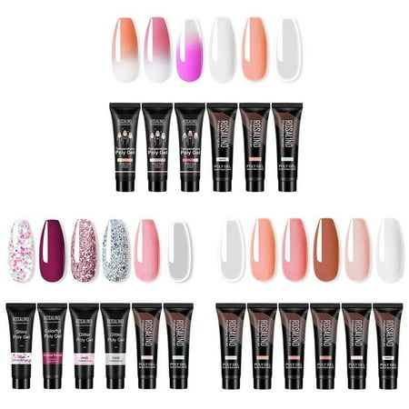 15 ml 6 Colors Nail Gels Gel Builder Extension Nail Extension Gels Gels ...