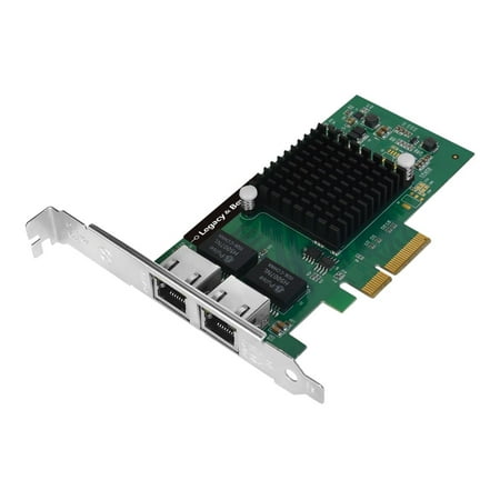 SIIG Dual-Port Gigabit Ethernet PCIe 4-Lane Card - I350-T2 - Network ...