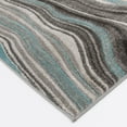 Better Homes & Gardens 2' x 3' Teal Carved Waves Indoor Area Rug ...