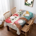 Cartoon Cute Cowgirl Cats Table Cloth 60x84in, Waterproof Rectangle ...