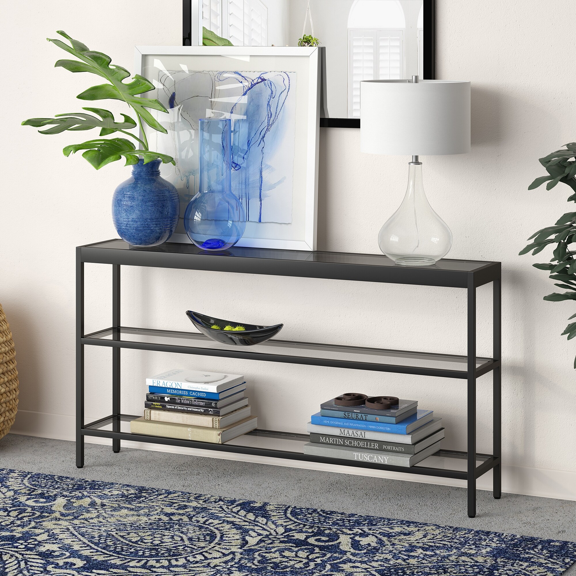 Heath & Cliff Console Table Blackened Bronze - Walmart.com