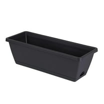 Viwoeim Black Plastic Planters Boxes with Saucers - Walmart.com