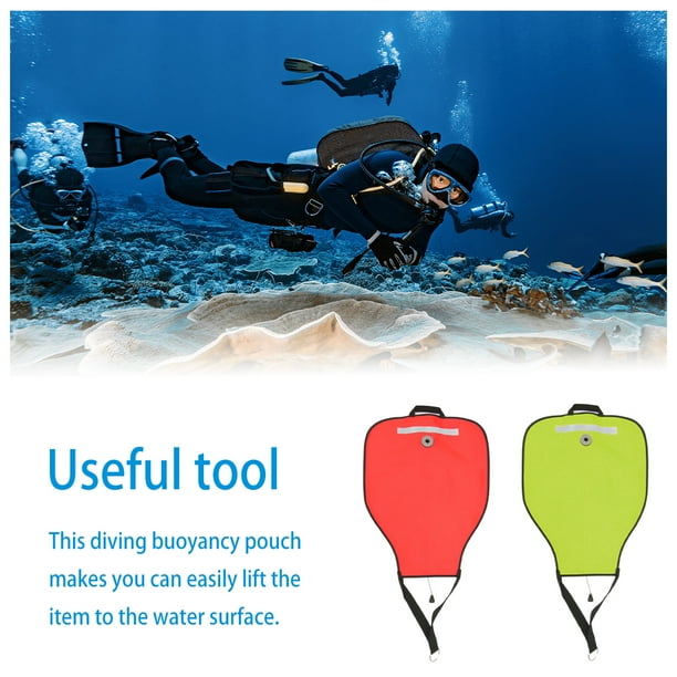 Reflective Strip Underwater Diving Salvage Lift Bag Portable Freediving ...