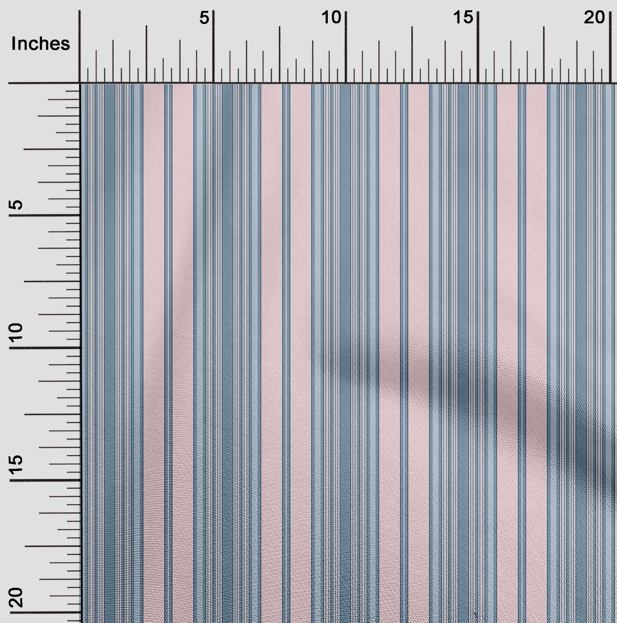 oneOone Silk Tabby Fabric Multicolor Stripe Printed Fabric 1 Yard 42 ...