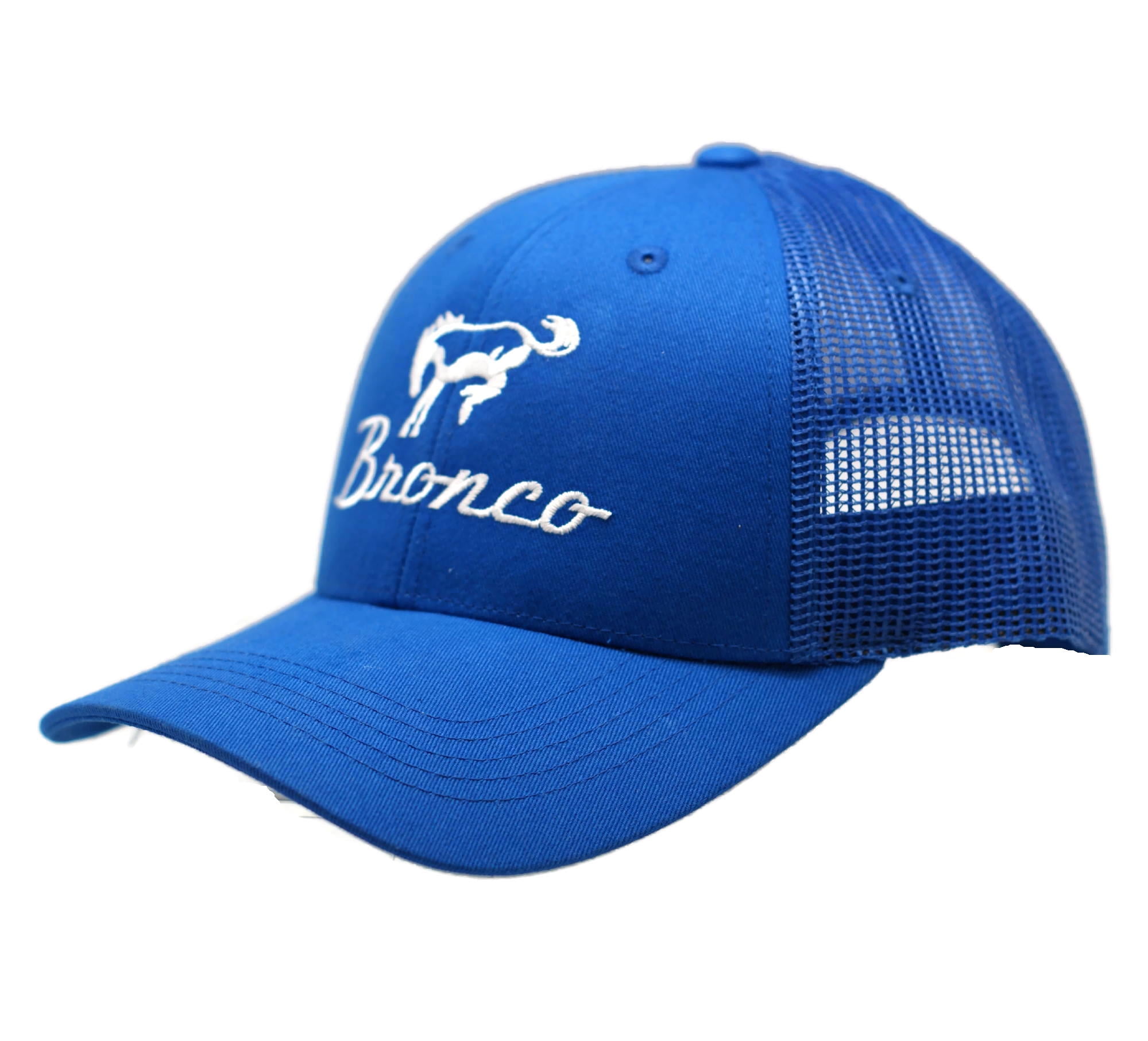 Hat - Ford Bronco Mesh Back Adjustable Royal Blue CFS Ball Cap ...