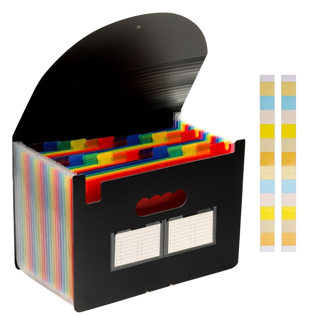 Annvchi 24 Pockets Expanding File Folder With Cover Accordian File