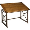 Quinn Tilt-Top Drafting Table, Weathered Oak - Walmart.com